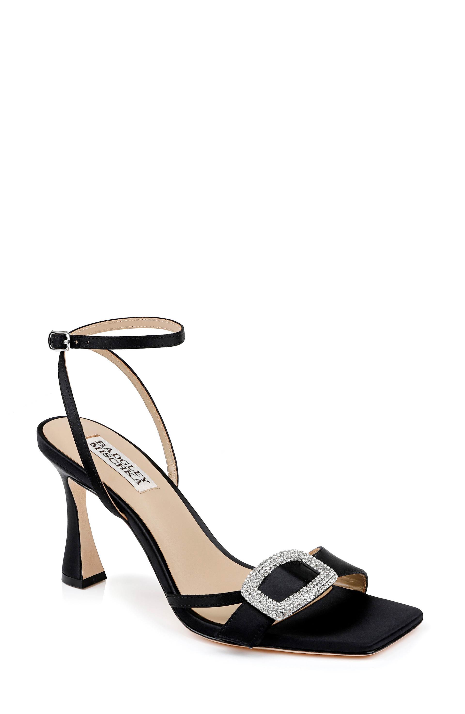 Judith Heeled Square Toe Sandals - Badgley Mischka